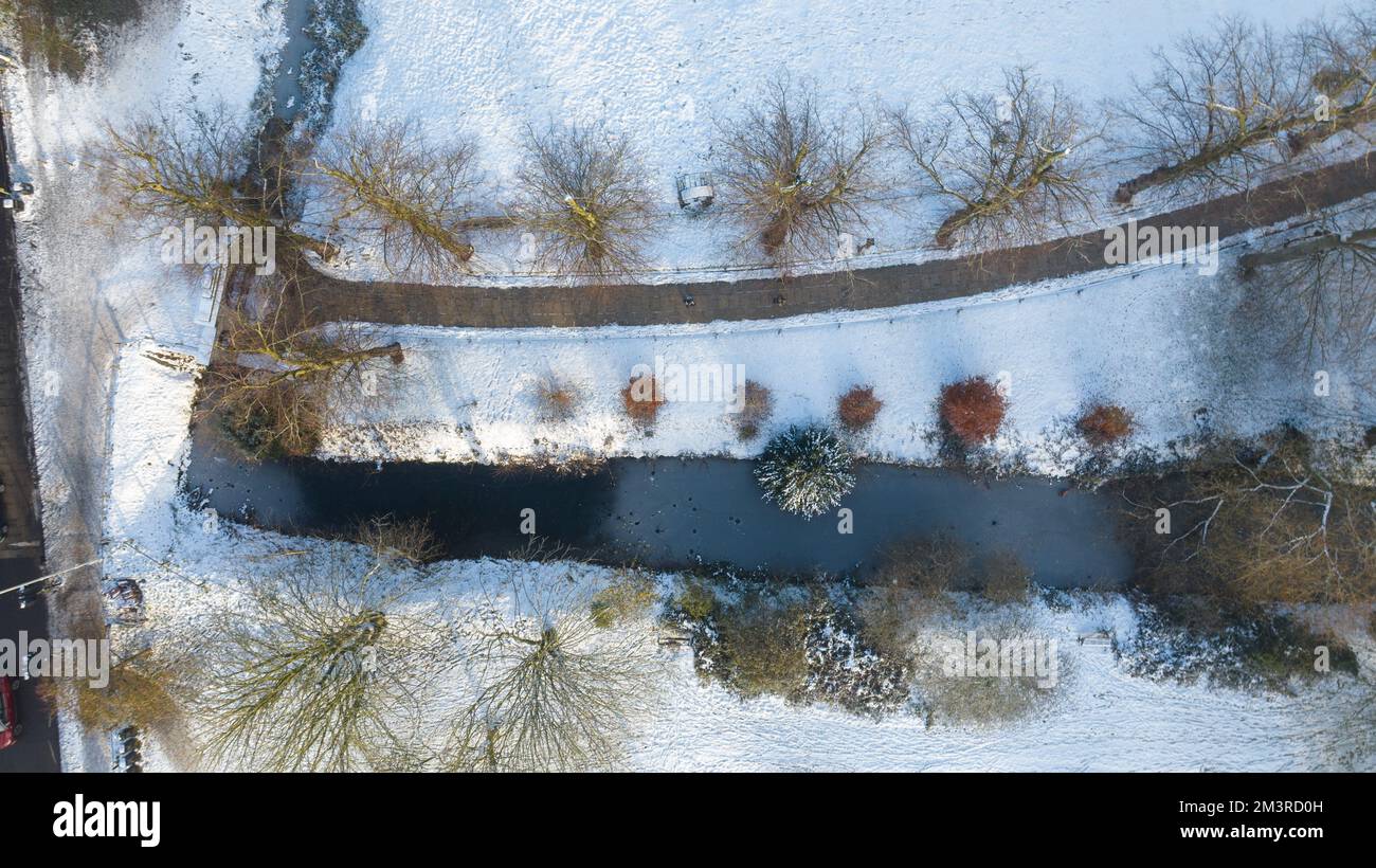 Picture dated December 14th shows the footpath at King’s College in ...