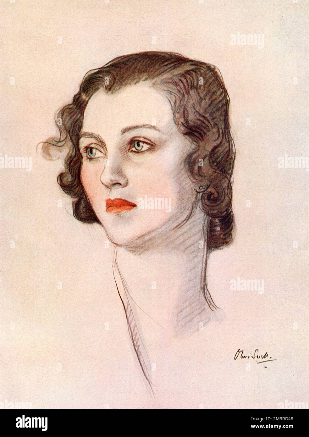 Lady Bridgett Poulett by Olive Snell Stock Photo - Alamy