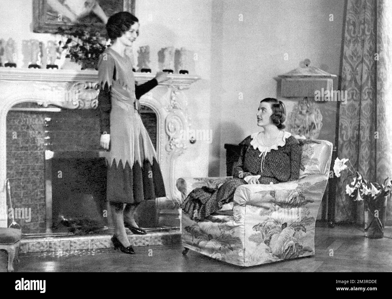 Nancy Mitford and Mrs Drury Lowe Stock Photo - Alamy