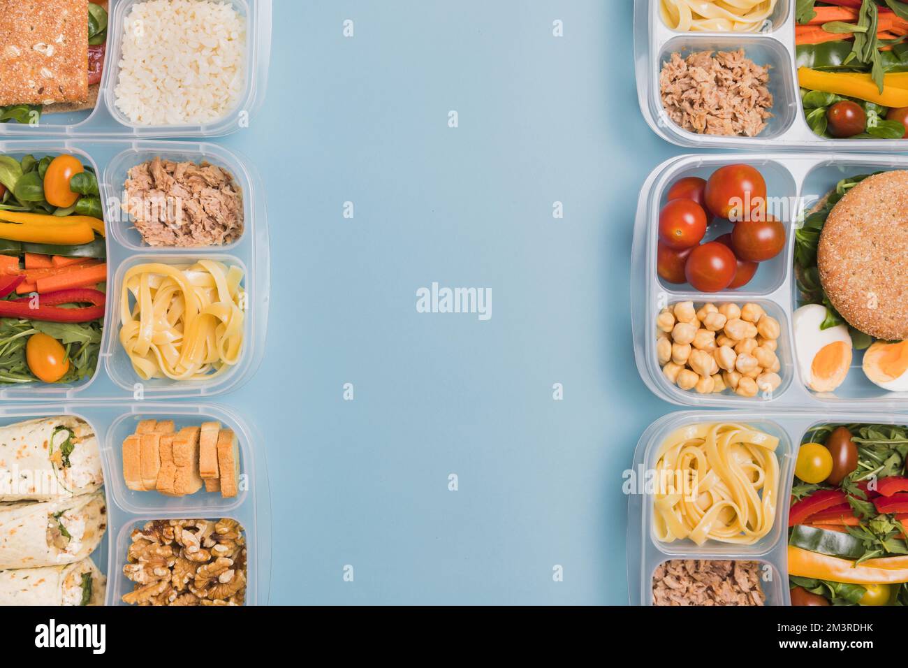 Top view lunchboxes with copy space. Resolution and high quality ...