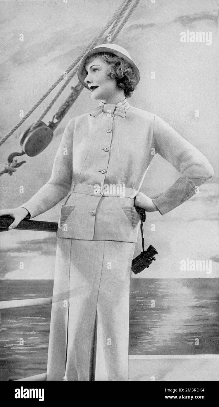 Smart suit from Jenners for cruise wear Stock Photo - Alamy