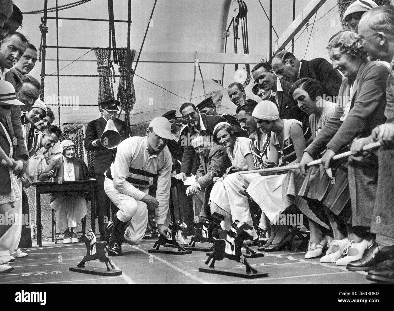 A race game on the deck of a Mediterranean cruise ship Stock Photo - Alamy