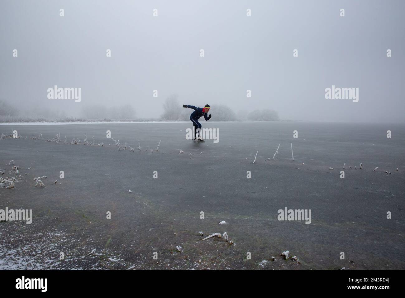Picture dated December 13th shows Keith Tyler who has skated on the ...