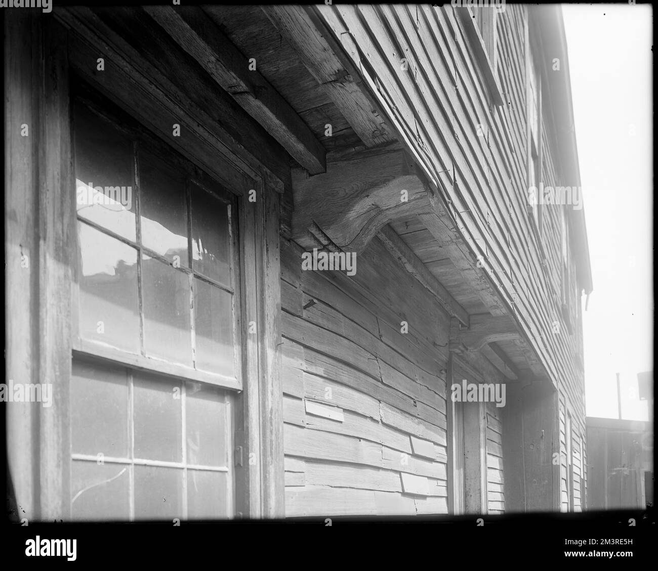 Salem, 23 Washington Street, exterior detail, eaves, Benjamin Hooper ...