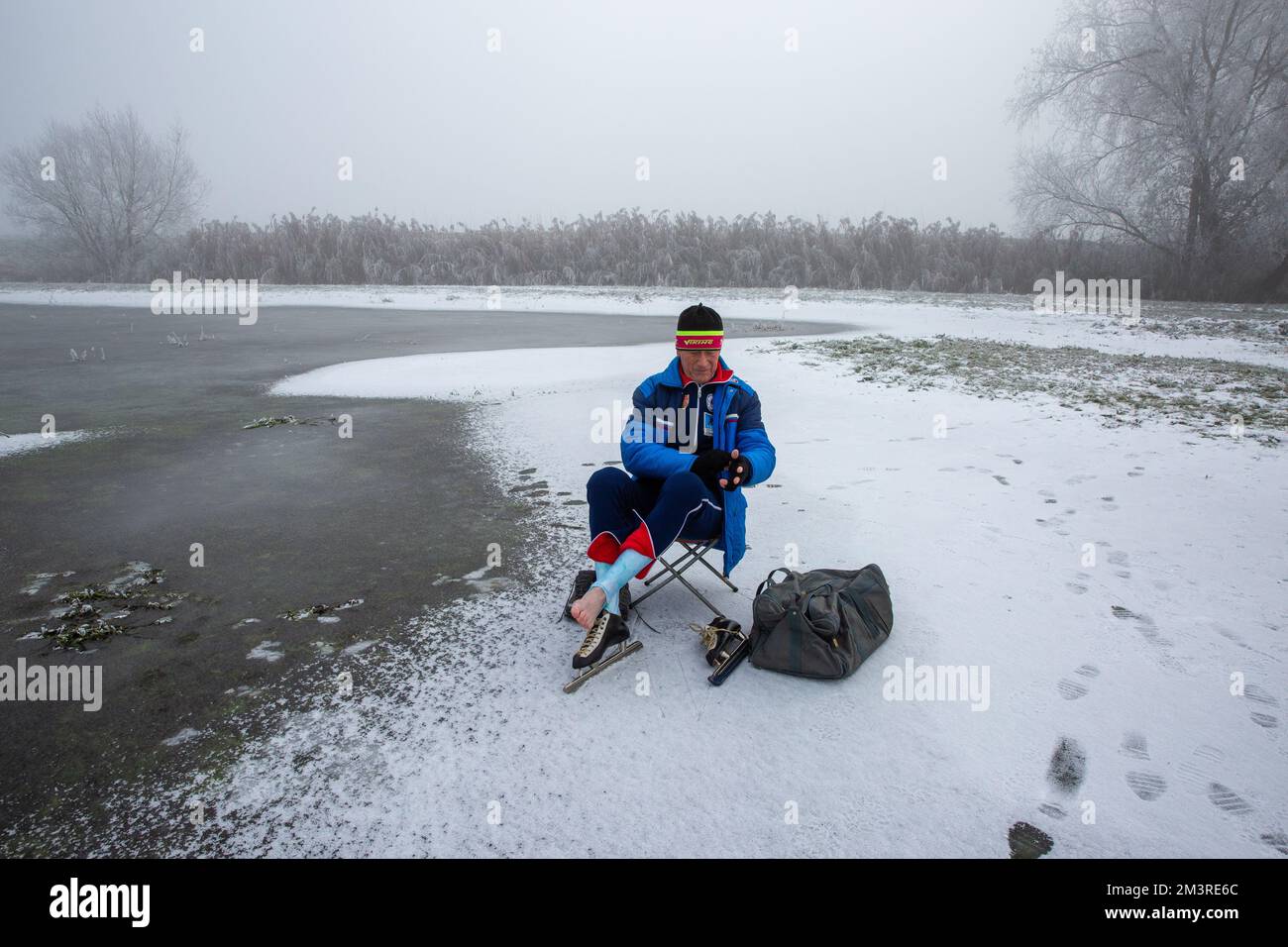 Picture dated December 13th shows Keith Tyler who has skated on the ...