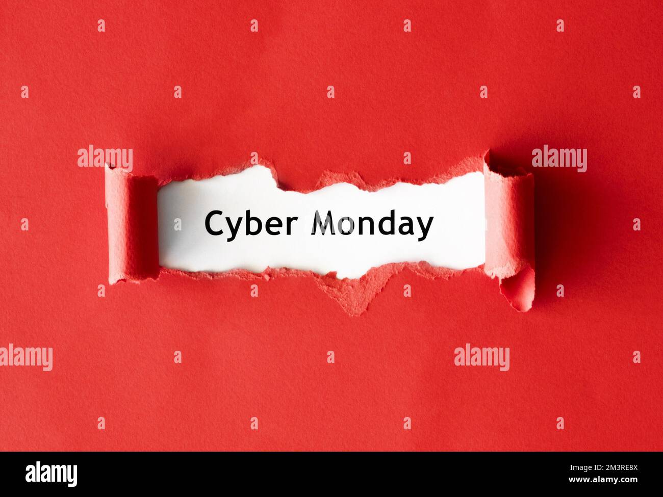 Top view ripped paper cyber monday promotion. Resolution and high ...