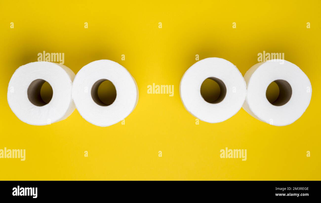 Top view toilet paper rolls. Resolution and high quality beautiful ...