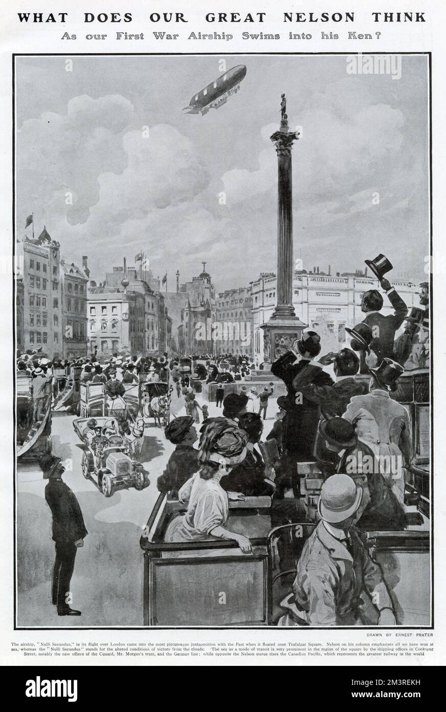 Airship Nulli Secundus Flying Over London 1907 Stock Photo - Alamy