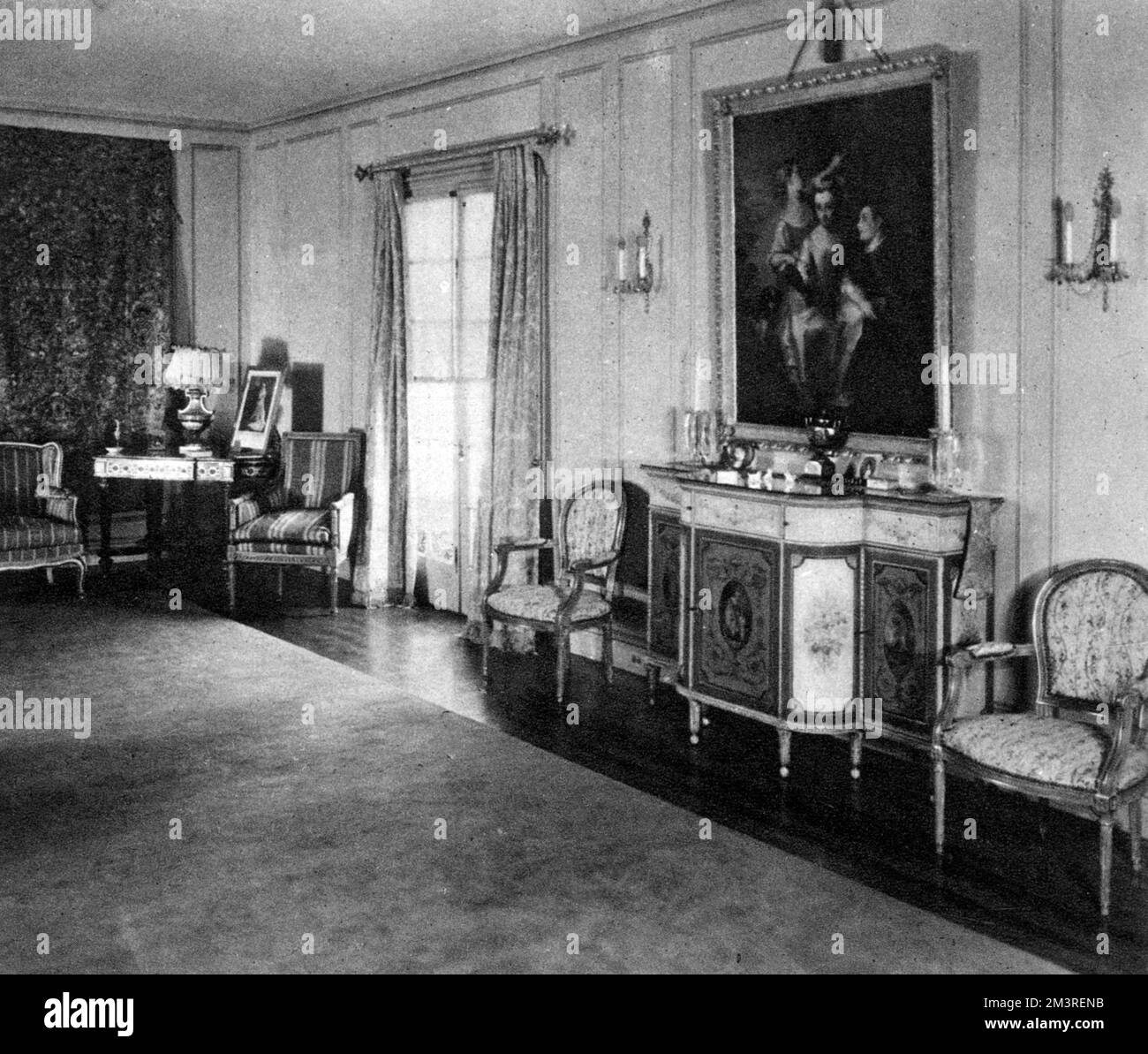 A corner of one of the drawing room at Pickfair, the Beverly Hills home ...