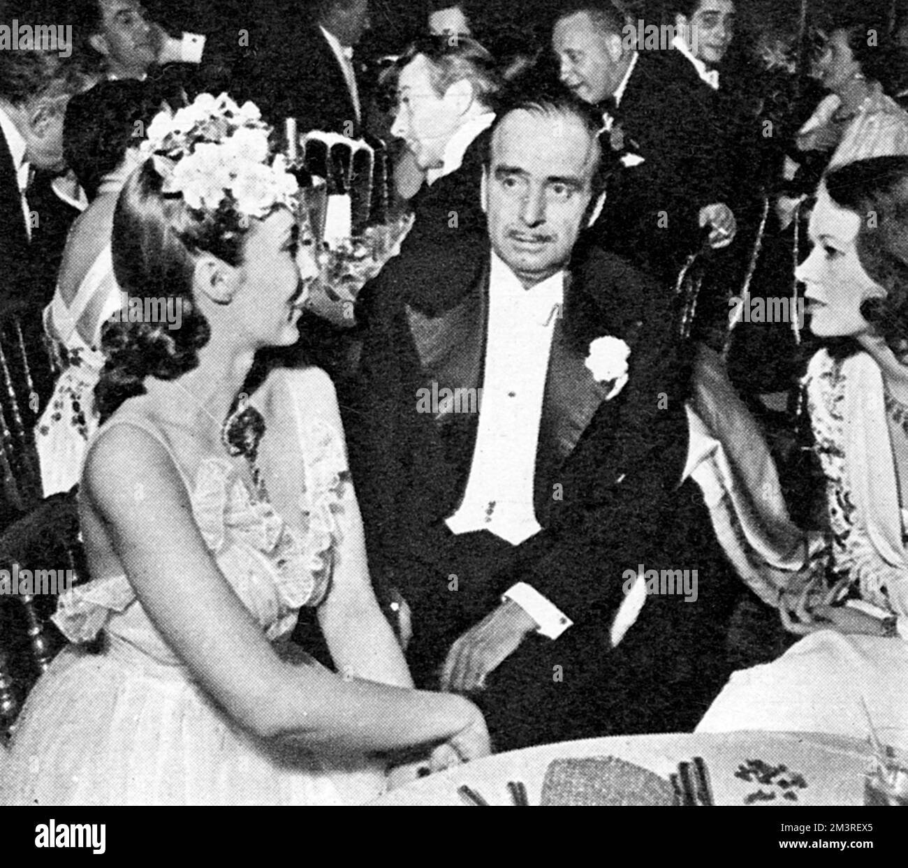 Douglas Fairbanks with his wife and Mme. Lopez de Sotomayor during the ...