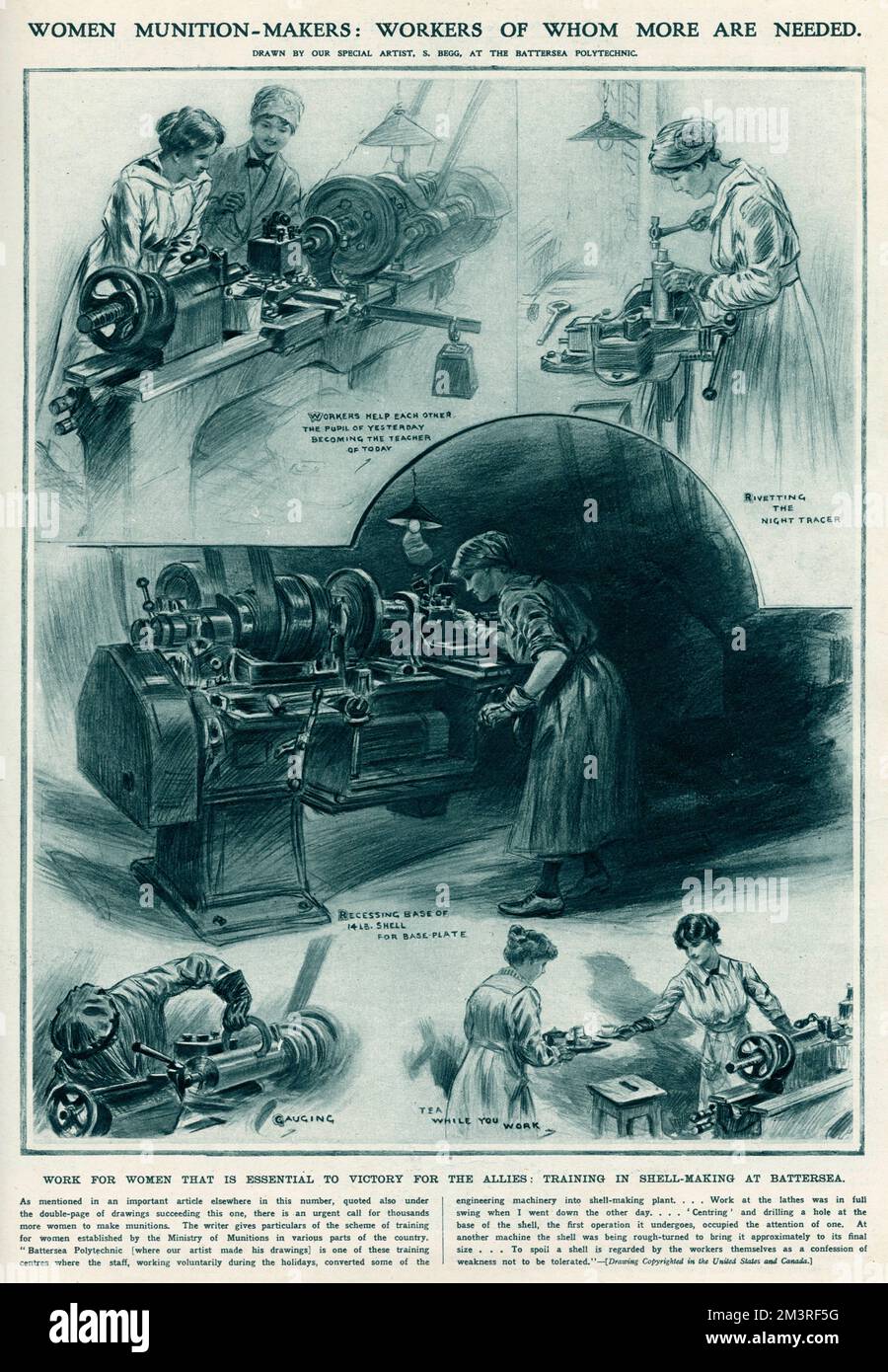 World war i women shell hi-res stock photography and images - Alamy