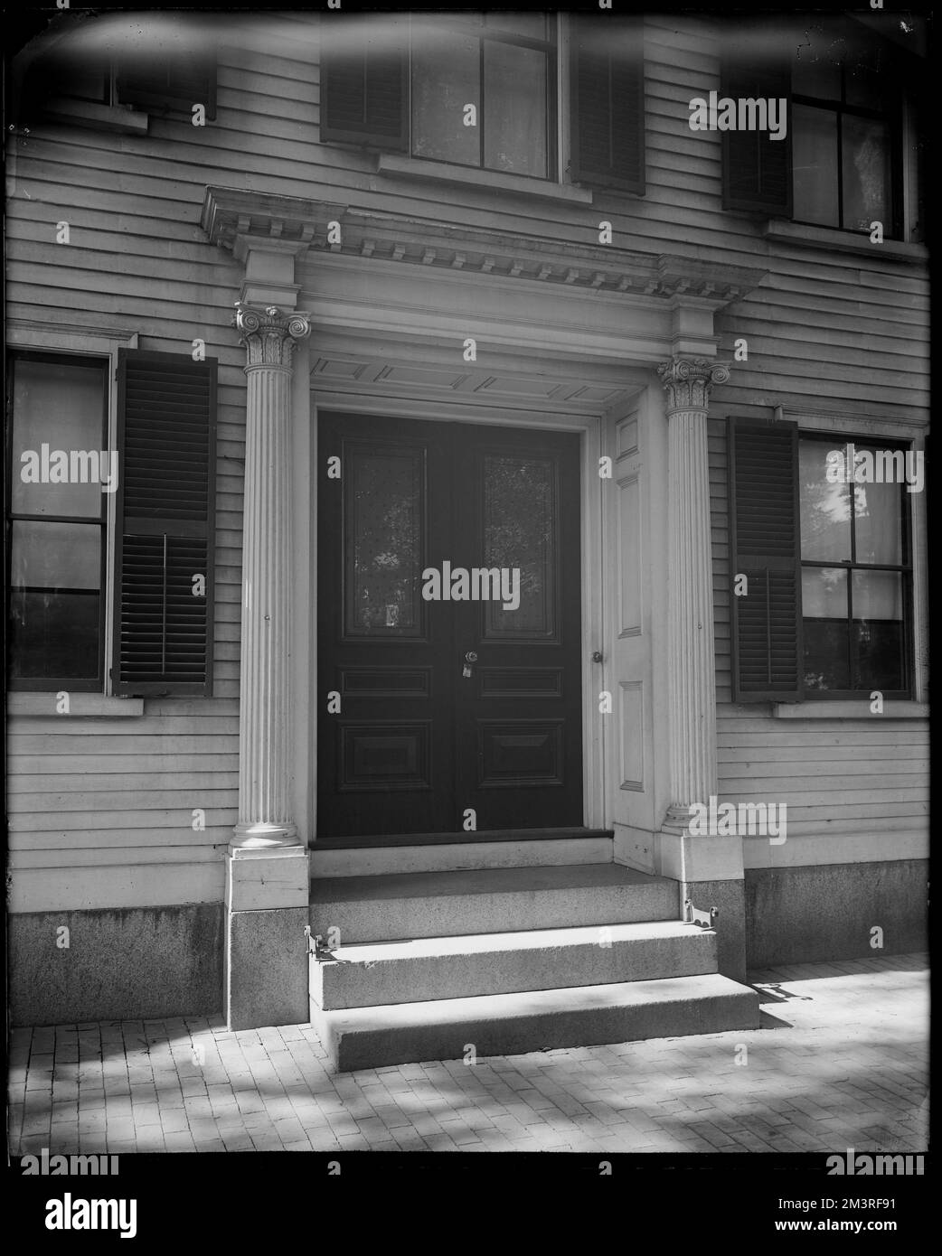 Salem, 312 Essex Street, exterior detail, door, Samuel Curwin house ...