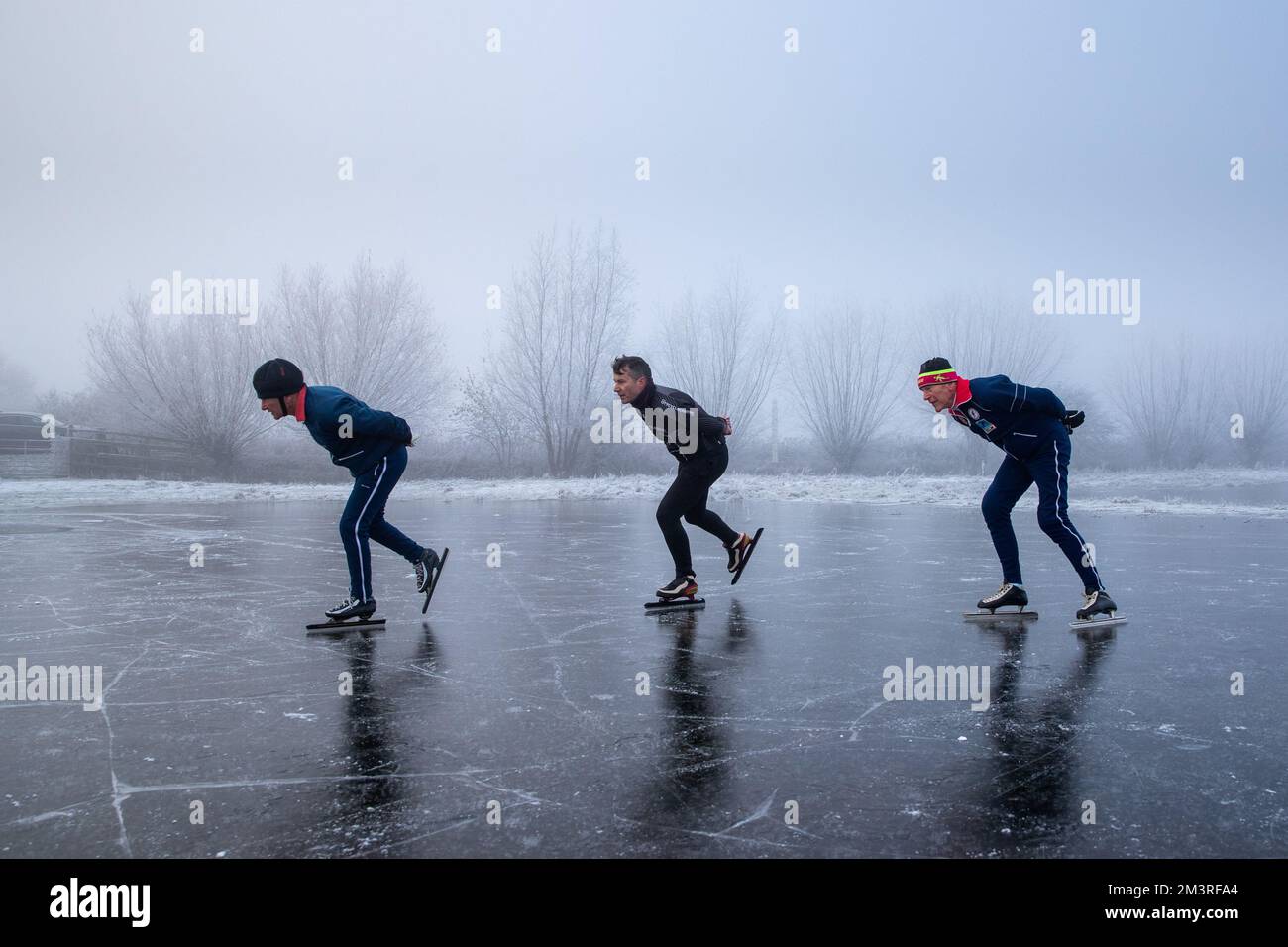 Picture dated December 11th shows people out skating on the frozen ...