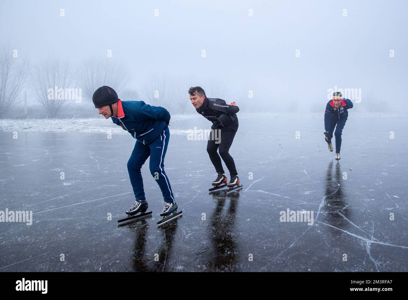 Picture dated December 11th shows people out skating on the frozen ...