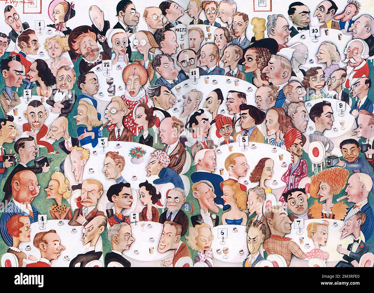 Denham Studios restaurant by Tony Wysard, 1937 Stock Photo - Alamy