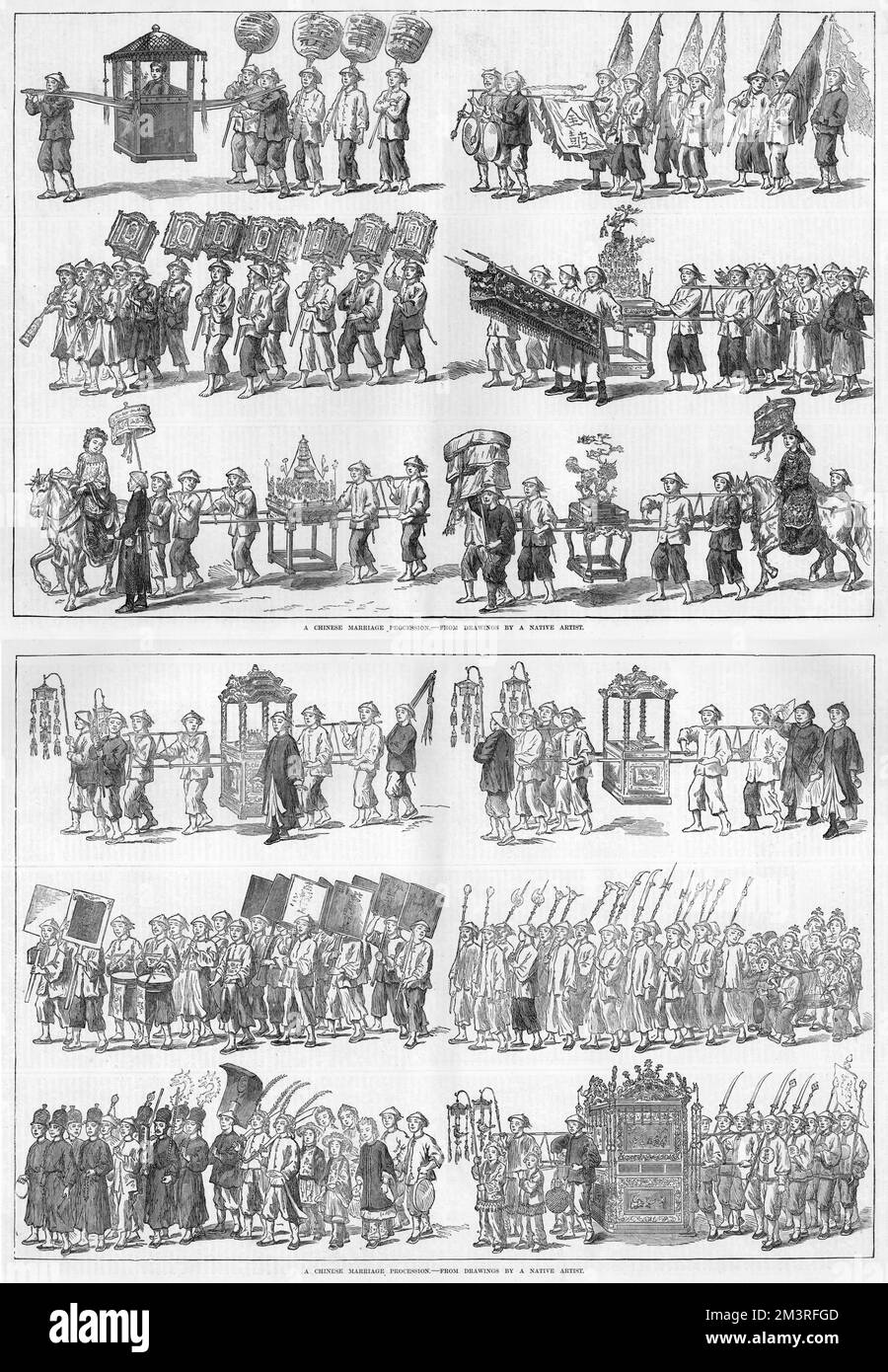 A Chinese Marriage Procession Stock Photo - Alamy