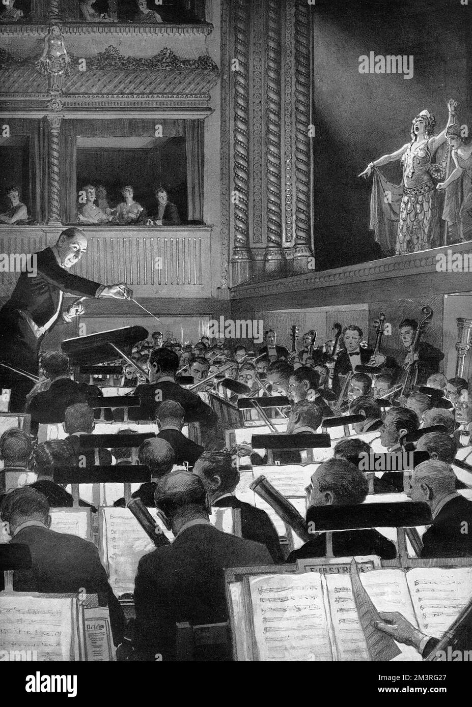 German opera draws London society to Covent Garden - a scene during the ...