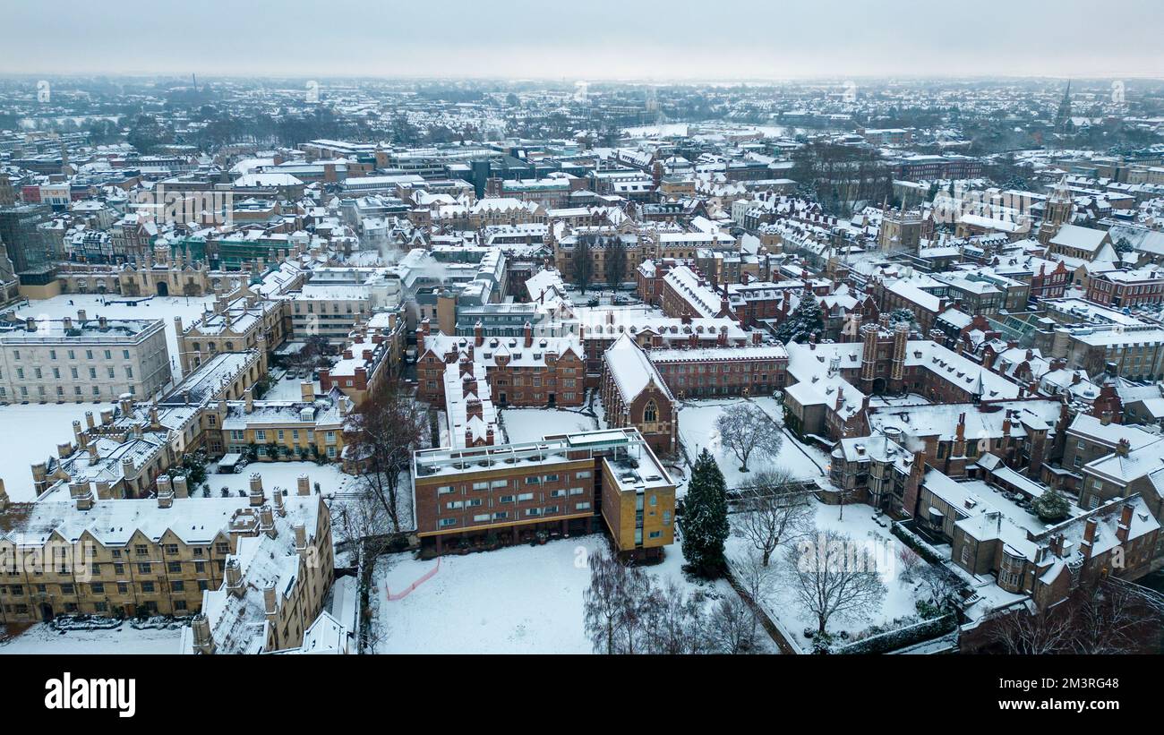 Picture dated December 12th shows Cambridge like a winter wonderland on ...