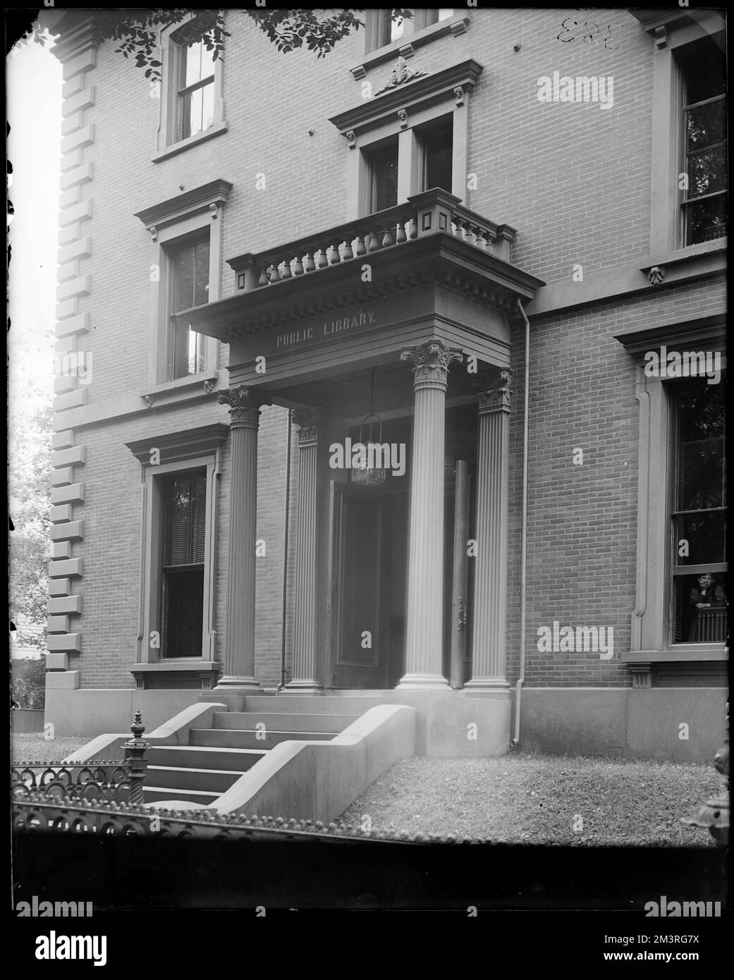 Salem, 370 Essex Street, exterior detail, door, John Bertram house ...