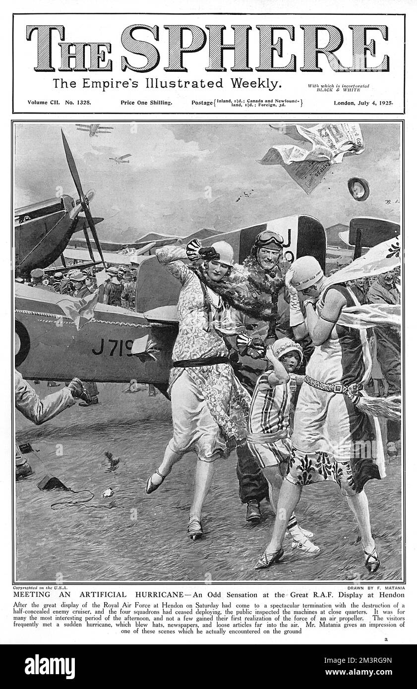 Sphere cover - RAF Display at Hendon by Matania Stock Photo - Alamy