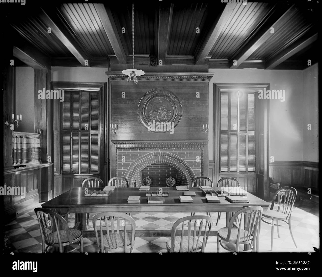 Salem, 370 Essex Street, Salem Public Library, interior, delivery room ...