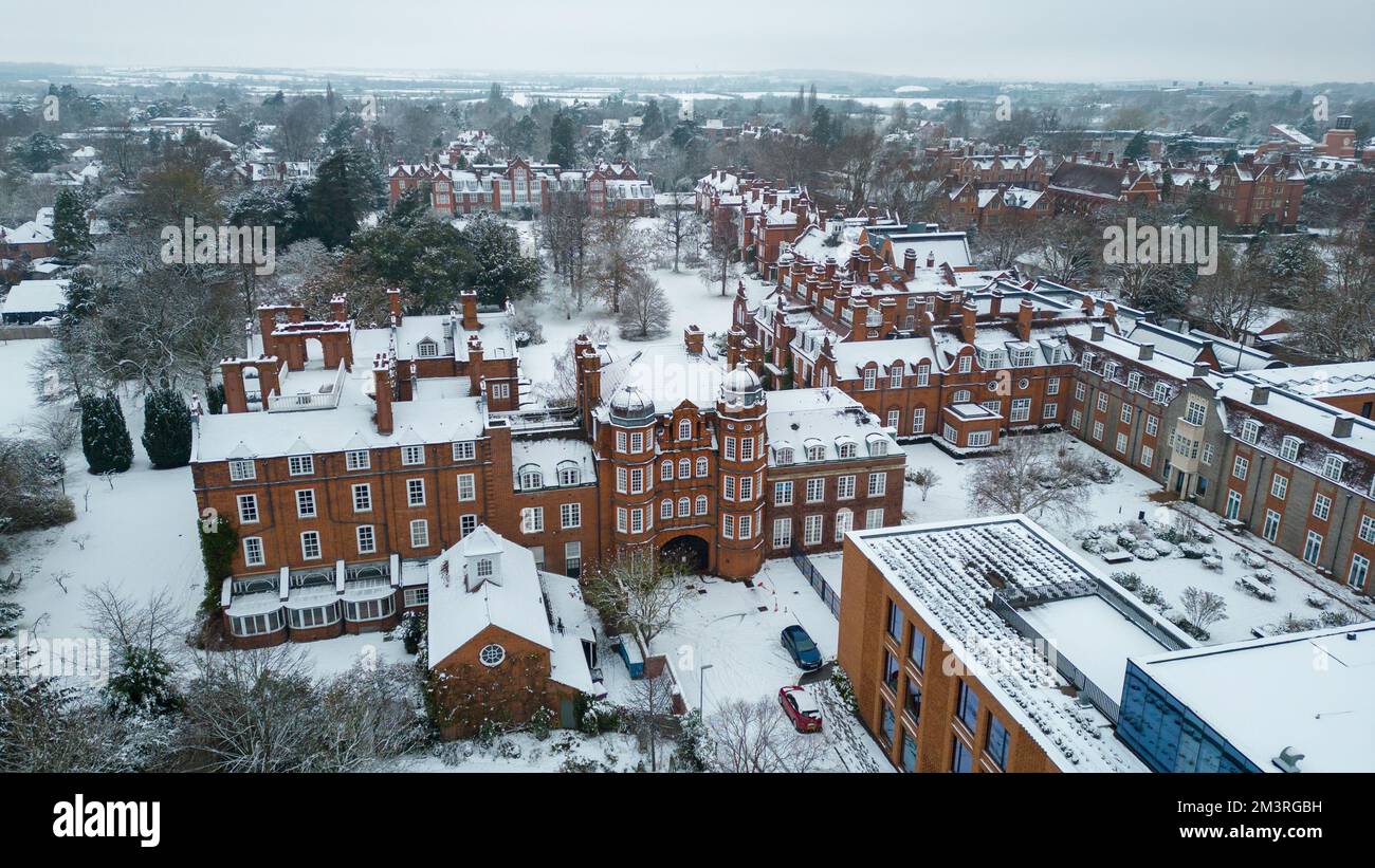 Picture dated December 12th shows Newnham College in Cambridge on ...