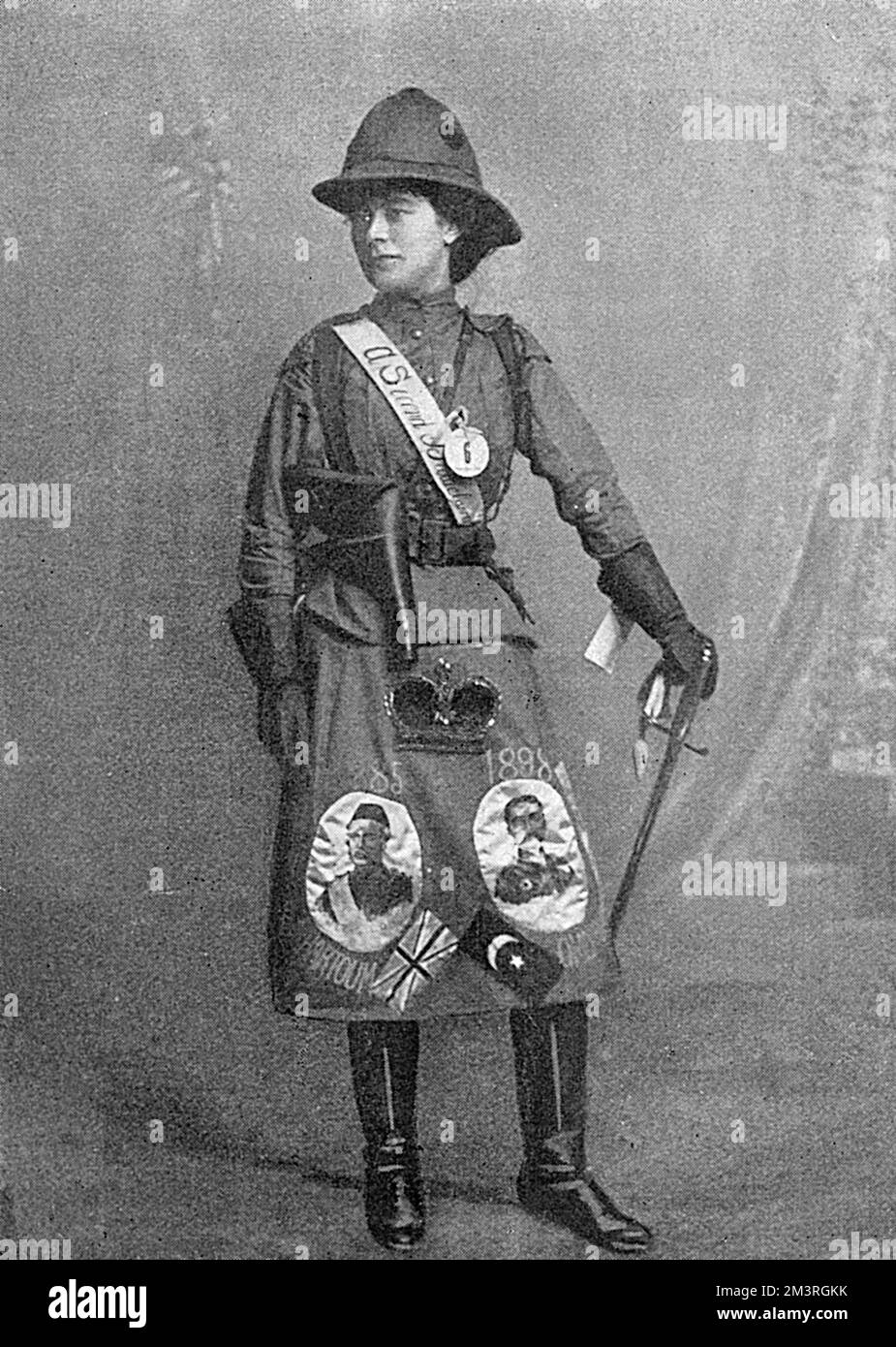 Fancy Dress - Miss Dorothy Milne as a Second Balaclava Stock Photo - Alamy