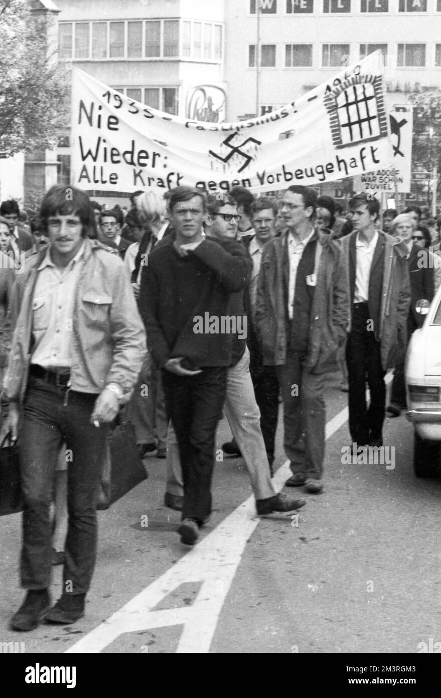 Election campaign appearances in 1969 by the radical right-wing NPD ...