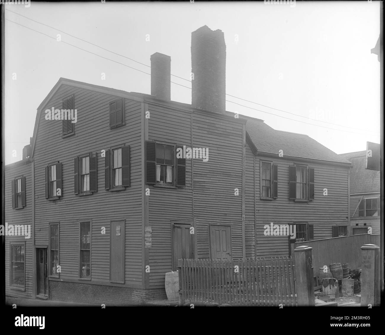 Salem, 4 Mill Street, unknown house, rear, birthplace of Samuel ...