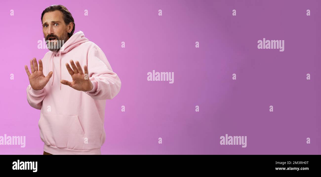 Wow slow down not touch me. Insecure silly unconfident adult weak ...