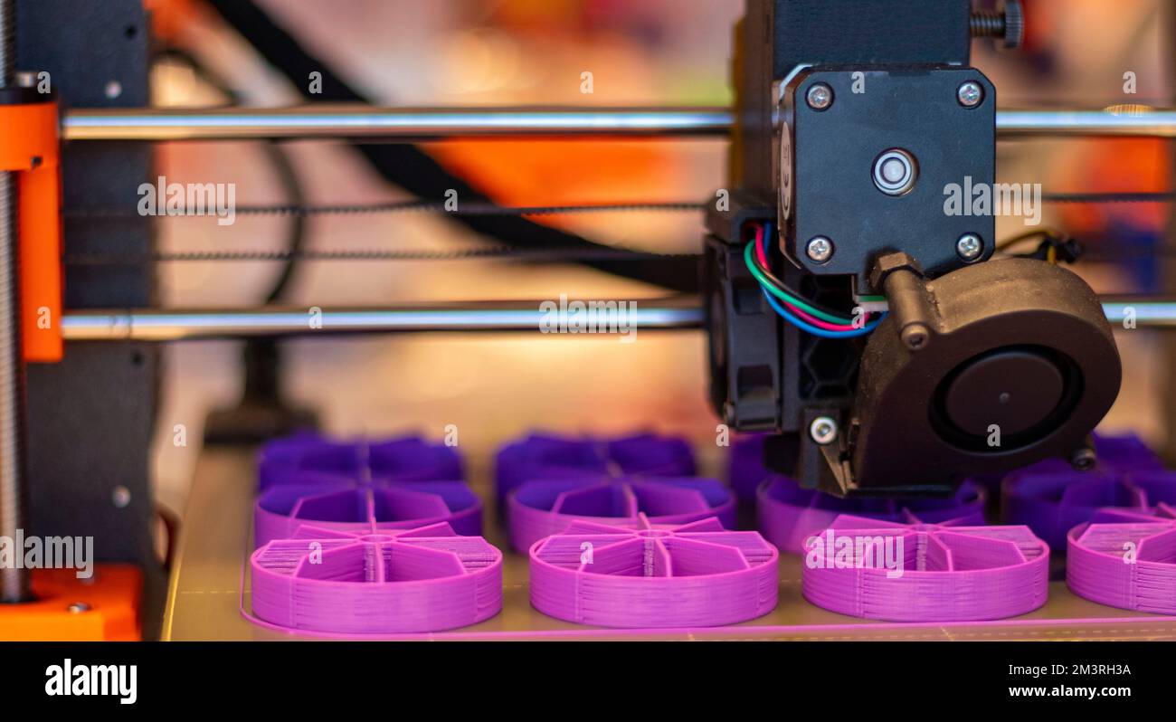 3D printer, printing of plastic parts, production Stock Photo - Alamy