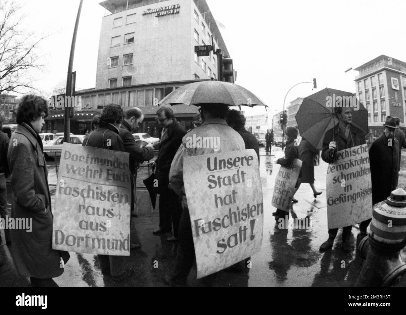 Protest action by young people from Dortmund on 25. 3. 1971 in Dortmund ...