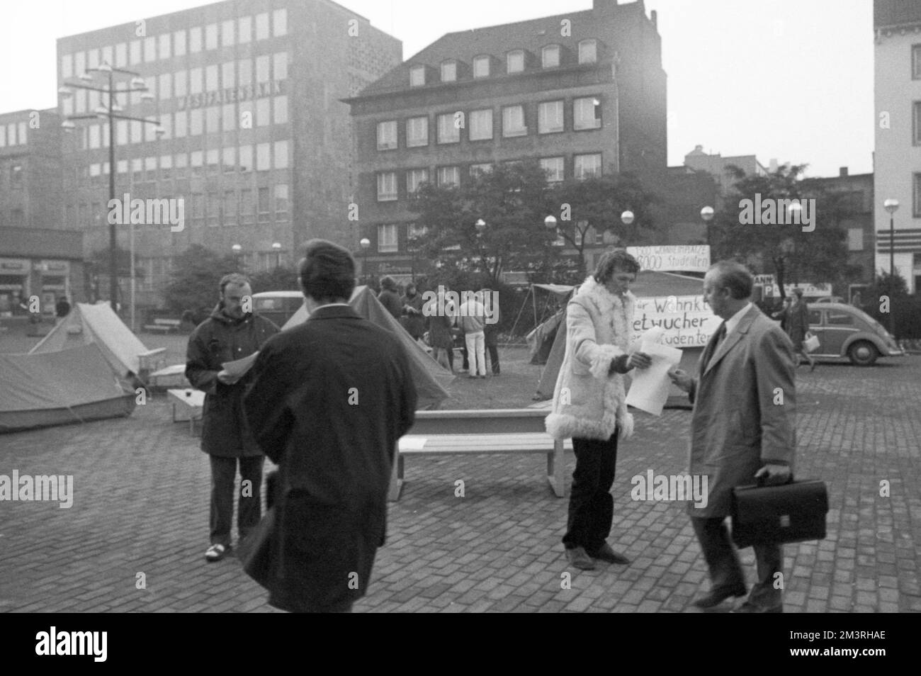 Students and their associations protested against student rent ...