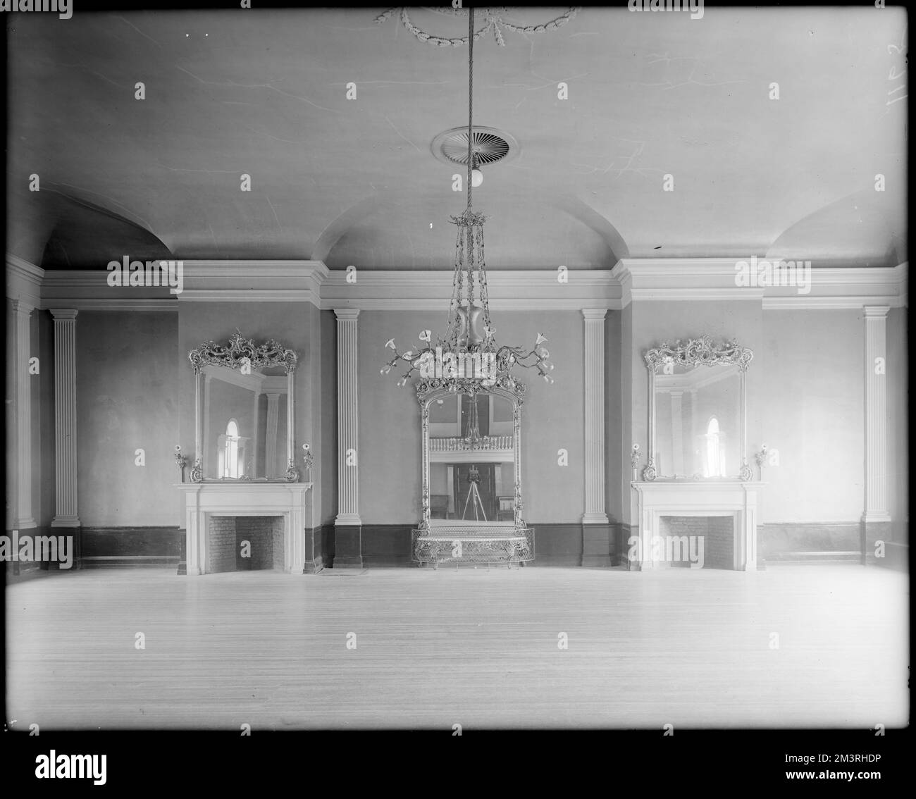 Salem, 7 Cambridge Street, Hamilton Hall, interior, east side, 1808 ...