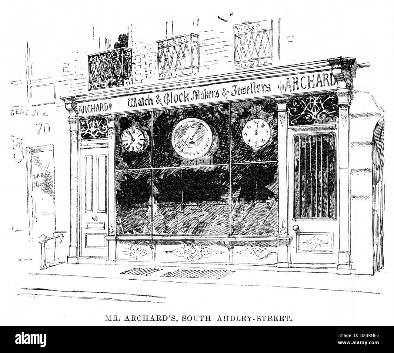 West End riots: shops damaged by rioters, 1886 Stock Photo - Alamy