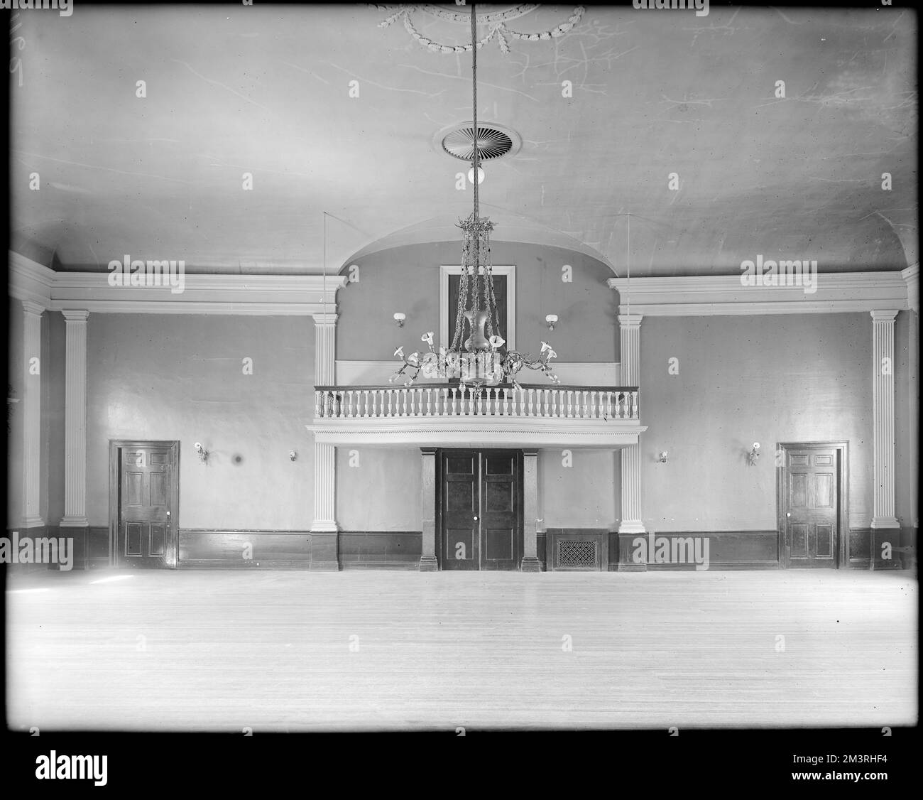 Salem, 7 Cambridge Street, Hamilton Hall, interior, west side, 1808 ...