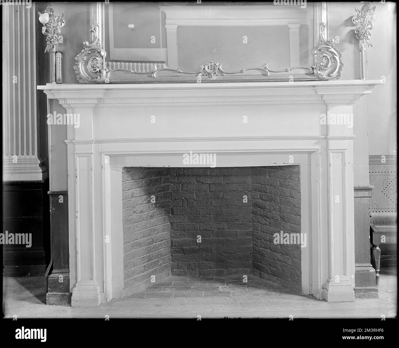 Salem, 7 Cambridge Street, Hamilton Hall, interior, mantel , Halls ...