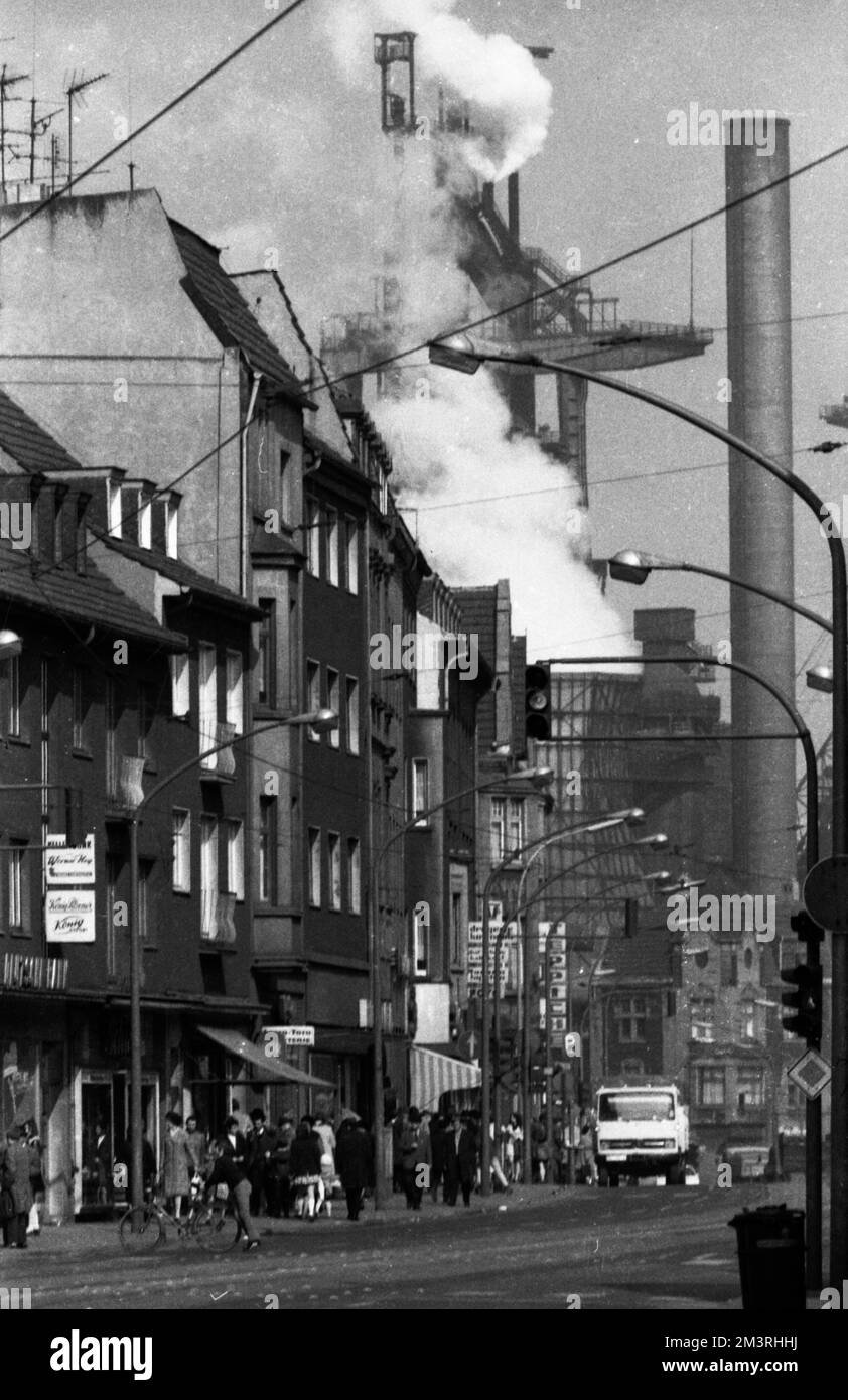 Negative highlights in the Ruhr area in the years 1965 to 1971. Air ...