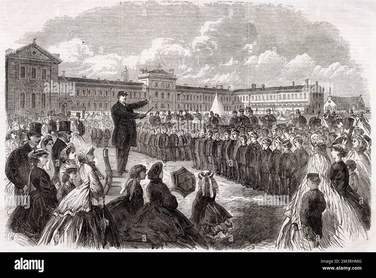 Middlesex Industrial School, Feltham 1865 Stock Photo - Alamy