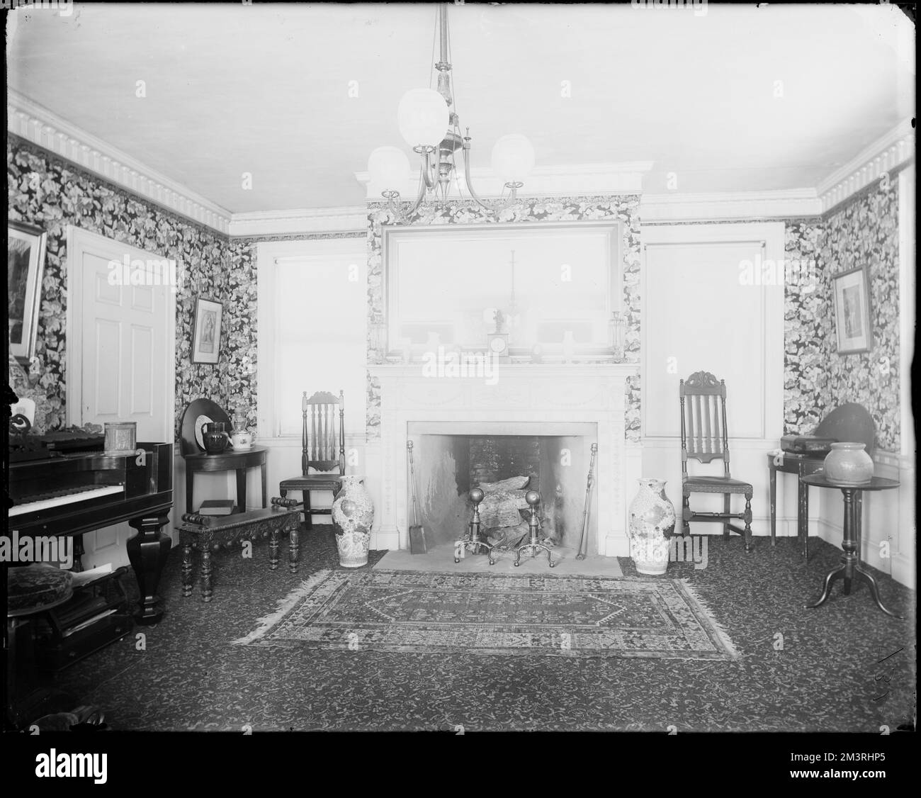 Salem, 74 Washington Square, Clifford Crowninshield house, interior ...