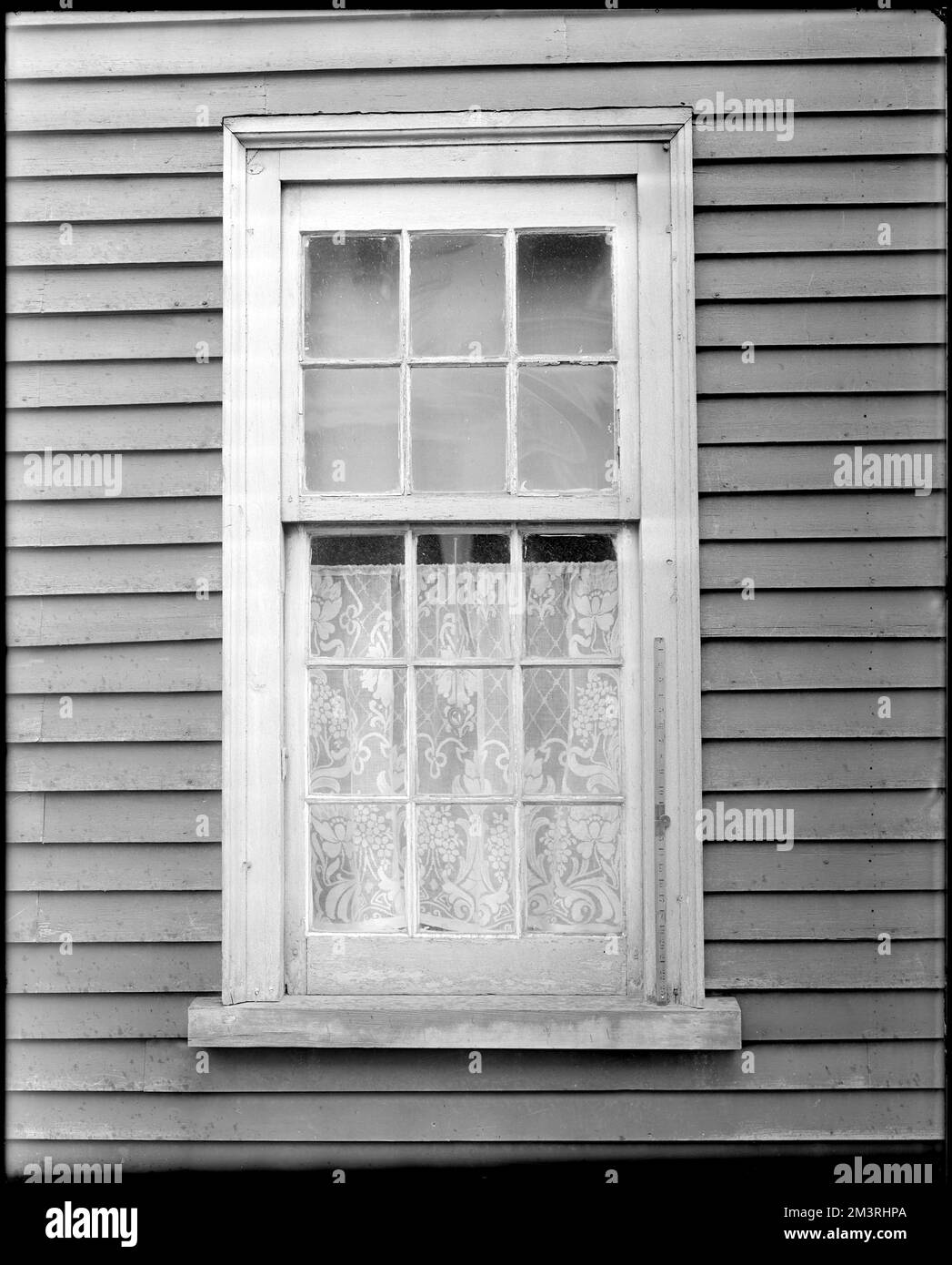 Salem, 71 Essex Street, exterior detail, window, Narbonne house ...