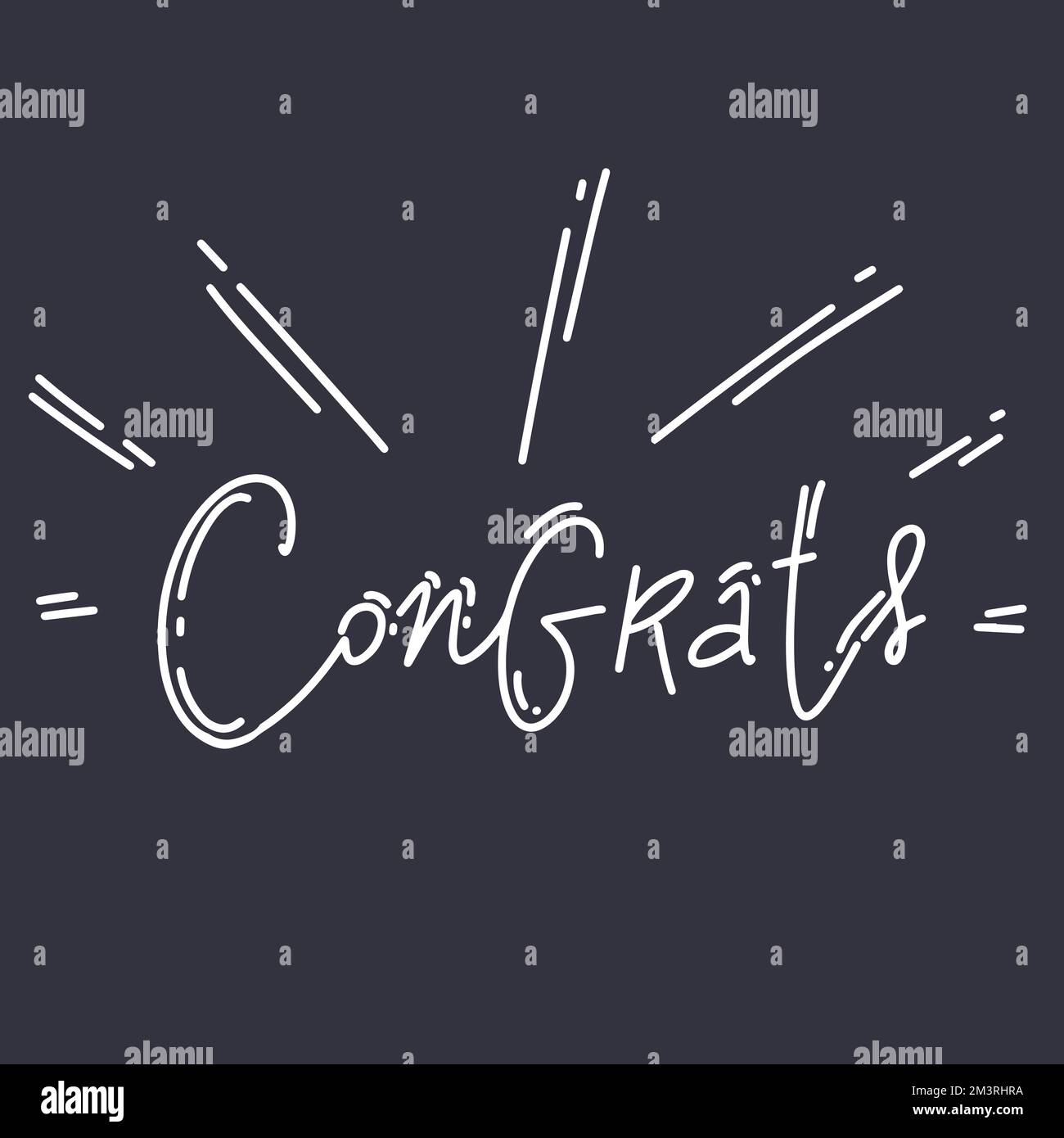 Congrats hand written lettering for congratulations card, greeting card ...