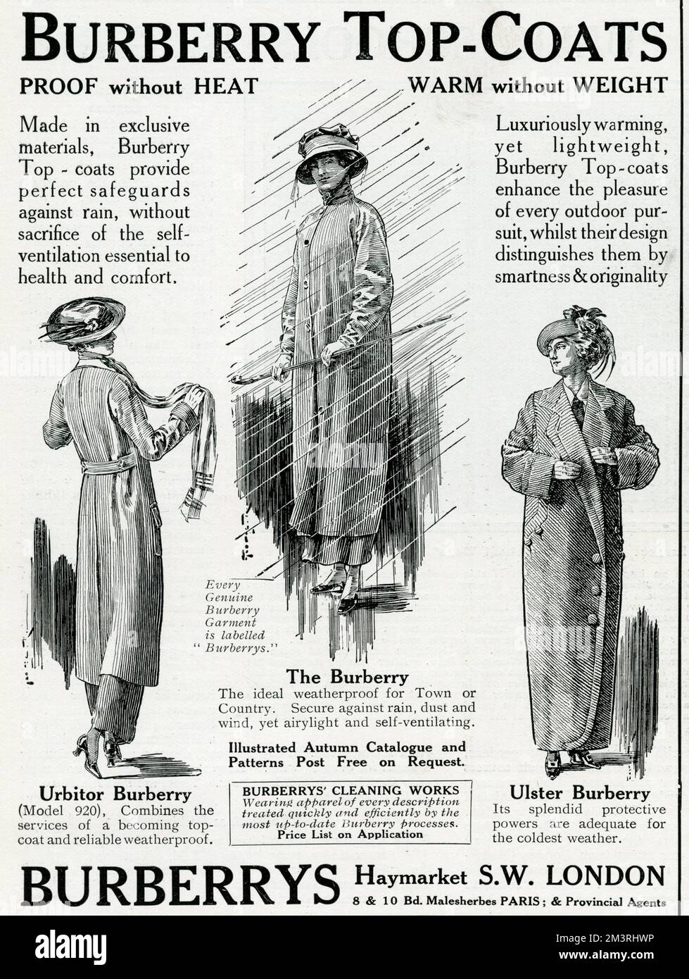 Burberry coat advert hi-res stock photography and images - Alamy