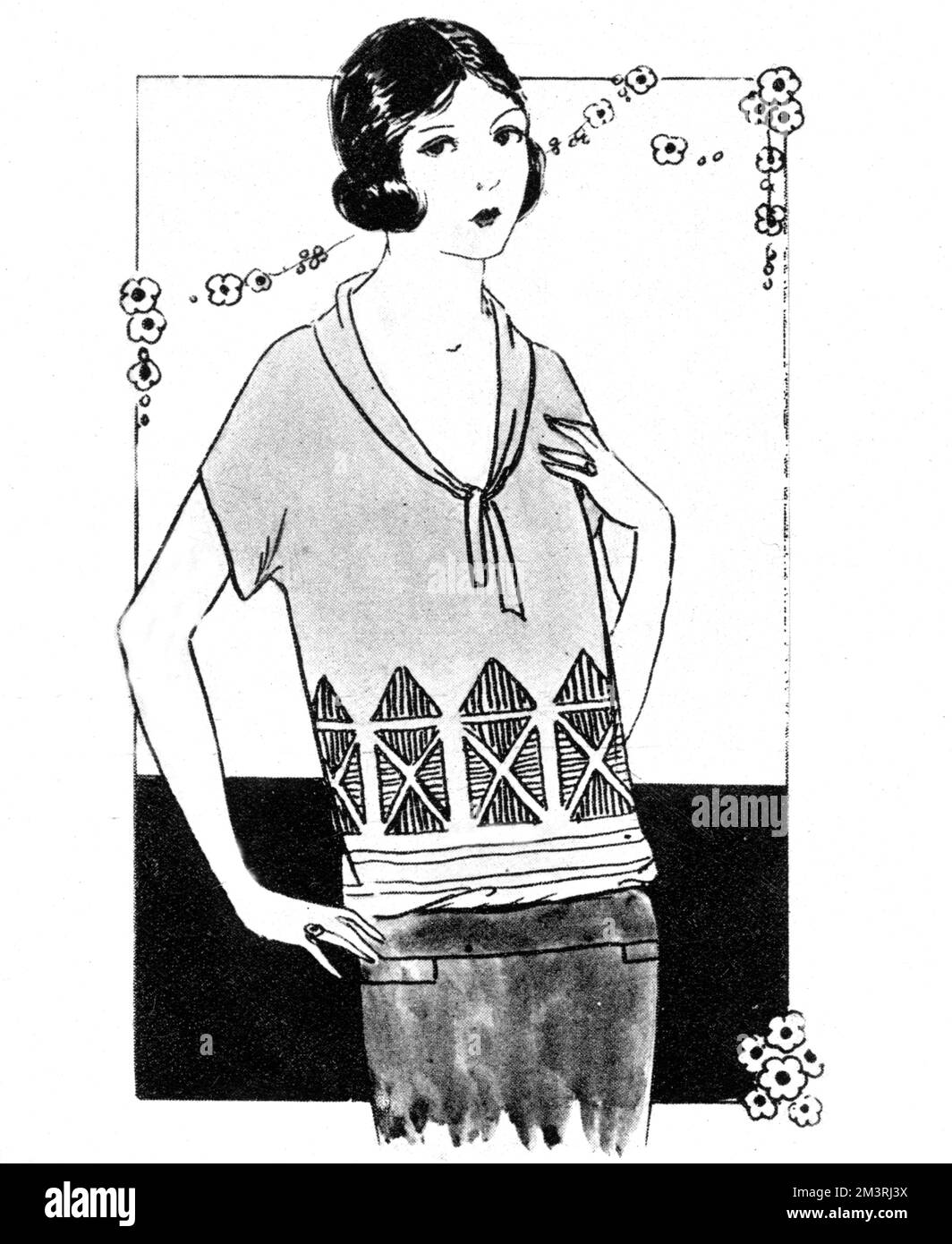 Young fashion woman wearing Black and White Stock Photos & Images - Alamy