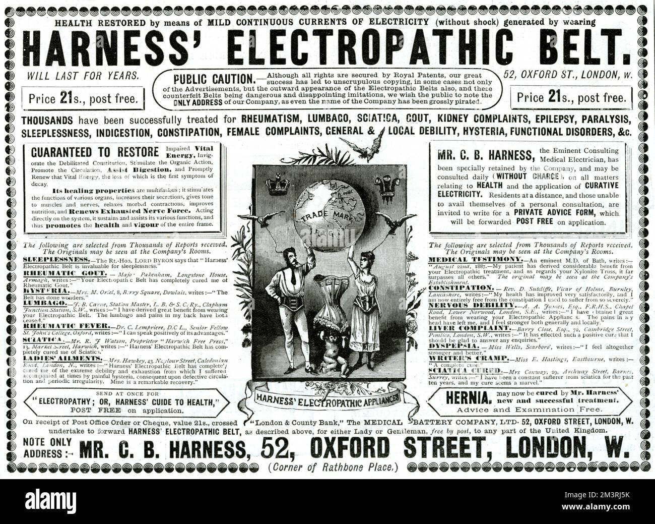 Victorian corset advertisement hi-res stock photography and images - Alamy