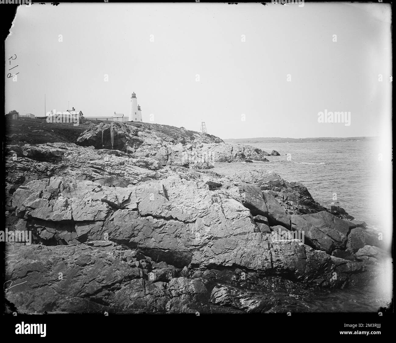 Salem, Baker's Island, eastern shore showing two lighthouses, views ...