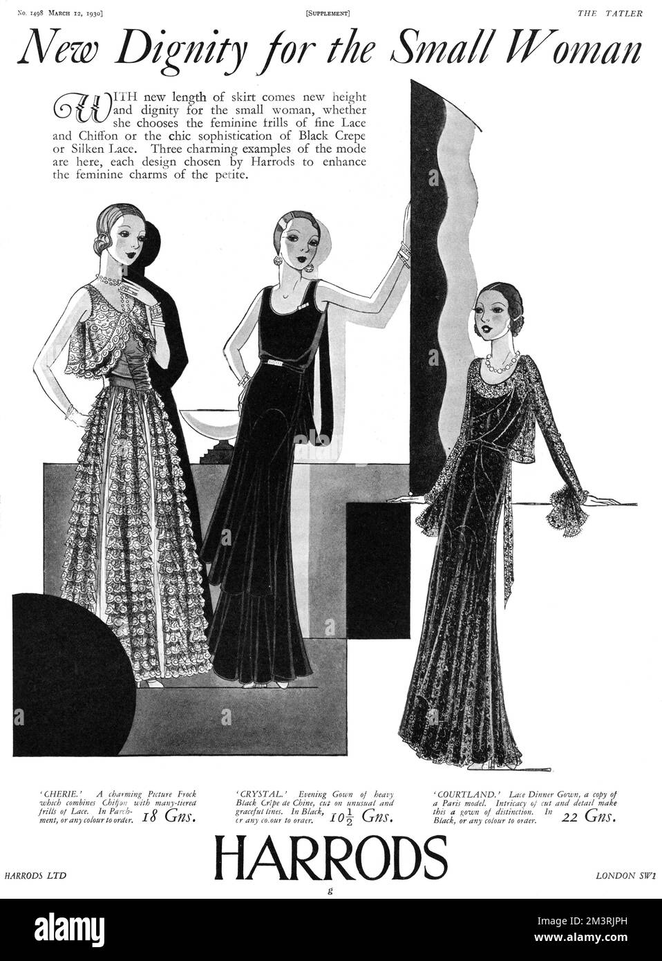 Petite fashion 1930 - Dignity for the small woman Stock Photo - Alamy