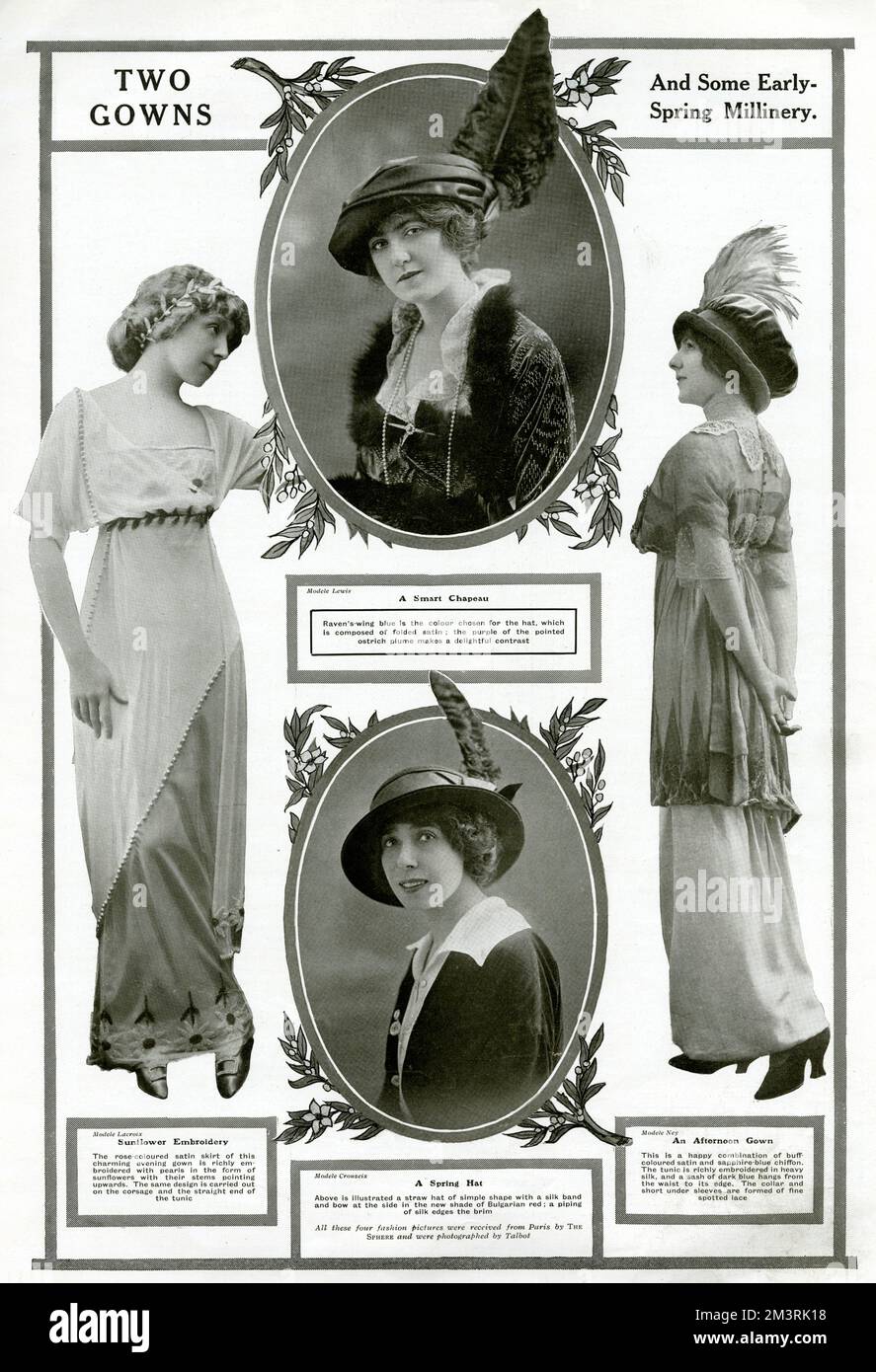 Women models wearing the latest spring fashion from Paris, (top model ... Women models wearing the latest spring fashion from Paris, (top model ...