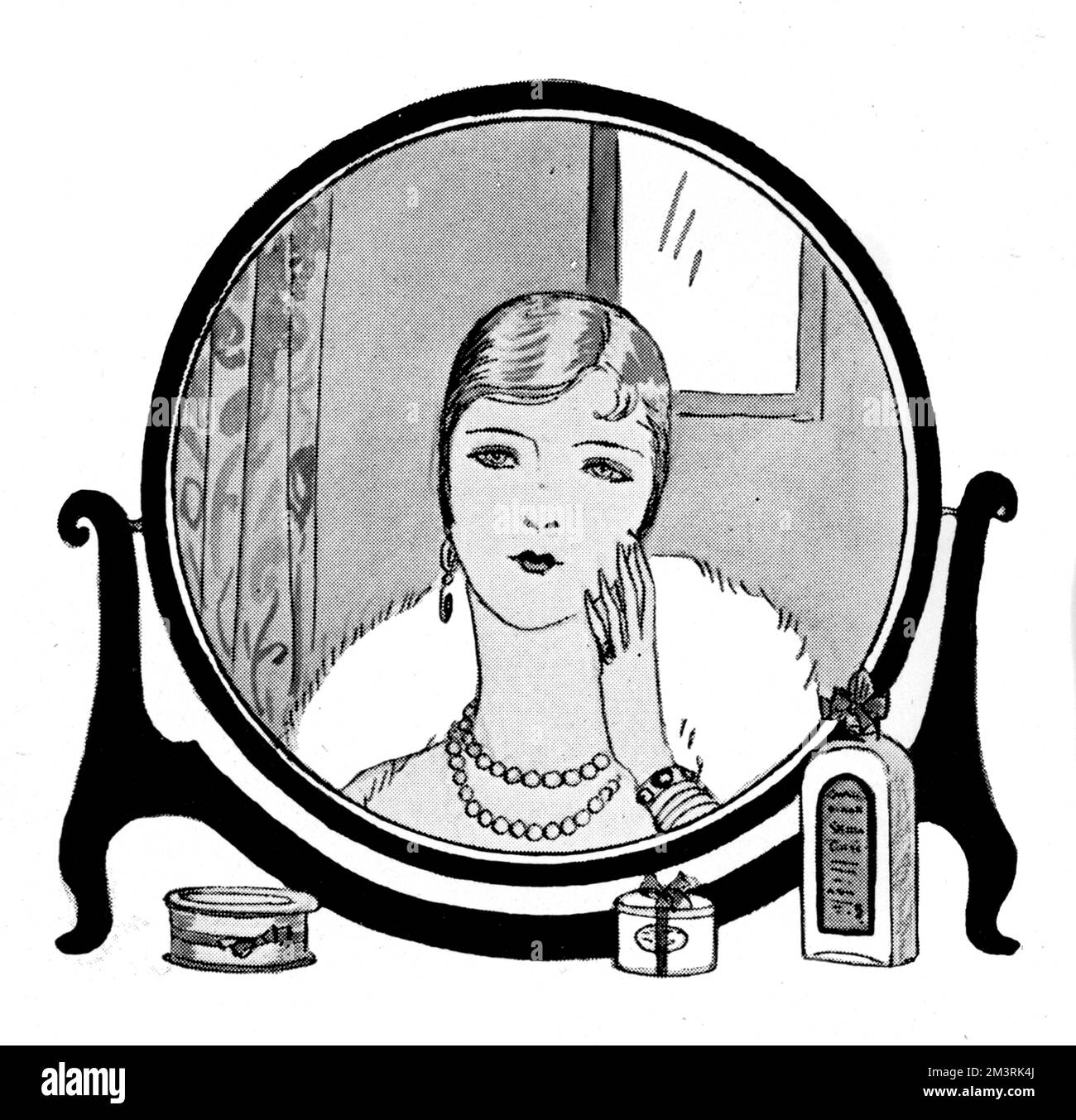 Woman oil beauty Black and White Stock Photos & Images - Alamy