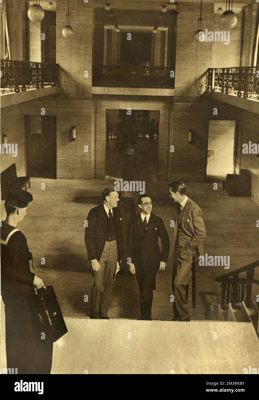 Charles Peake, Sir Walter Monckton and Lord Hood Stock Photo - Alamy